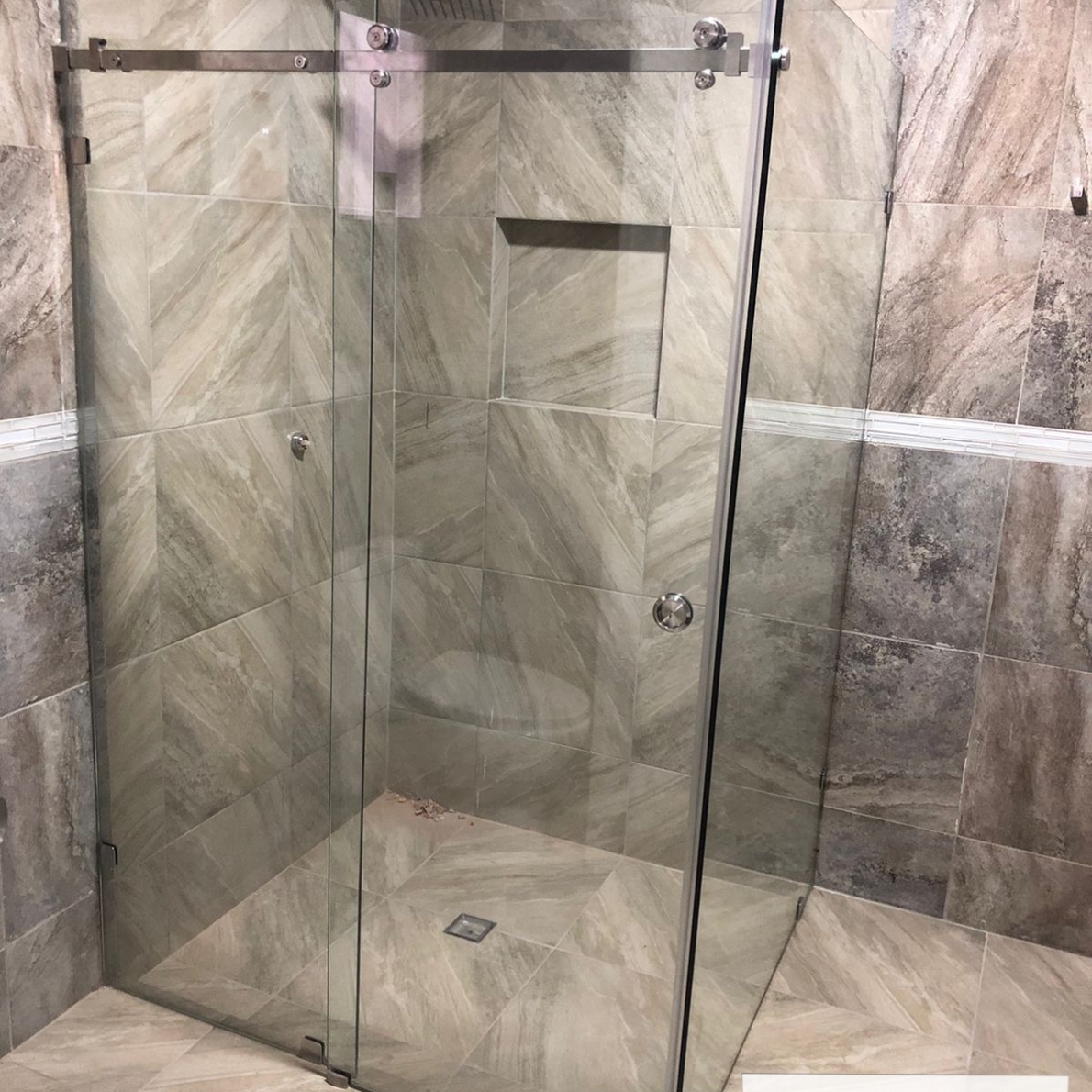 Cancel de Baño Sistema Fijo más Corredizo en Escuadra – Canceles para ...